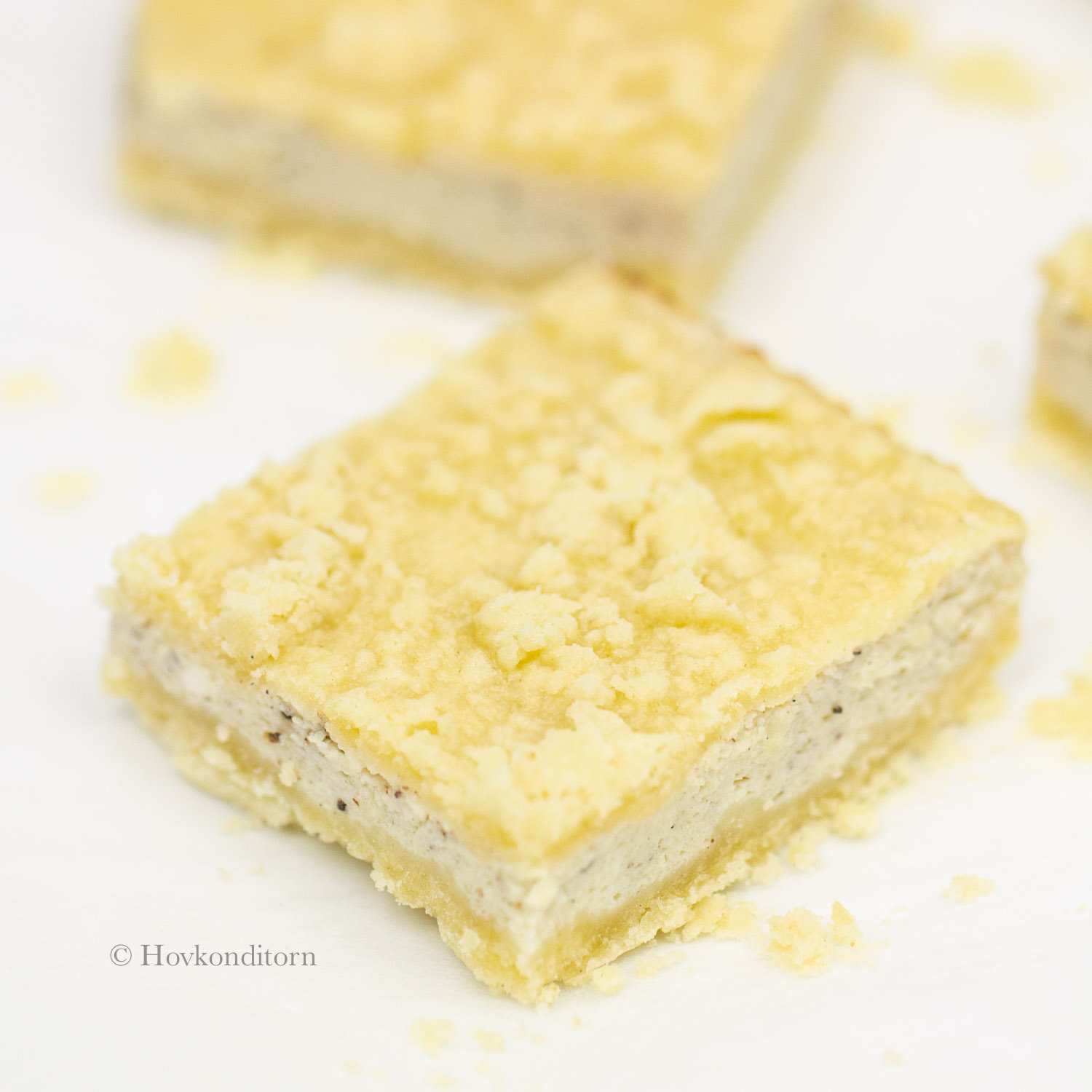 Ricotta & Rum Crumb Squares