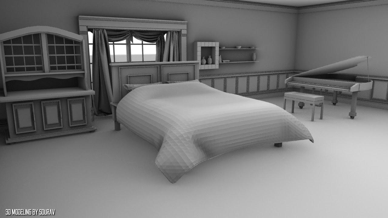 3D Works: Interior Modeling in Maya