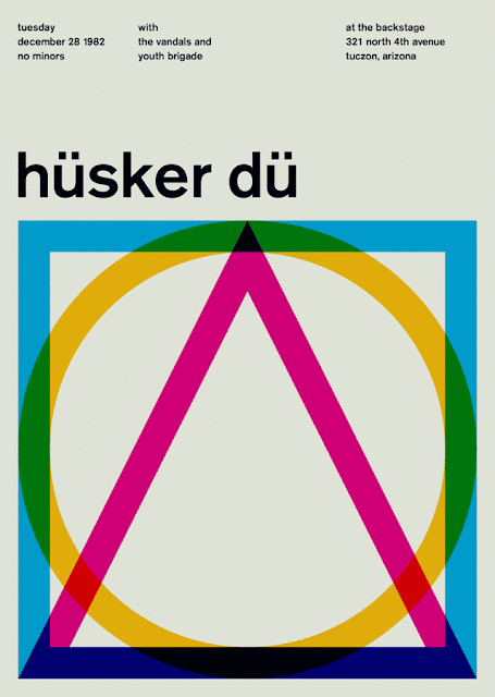 STRANDED KOSMONAUT: Vintage Punk Flyers Redesigned With Swiss Typography