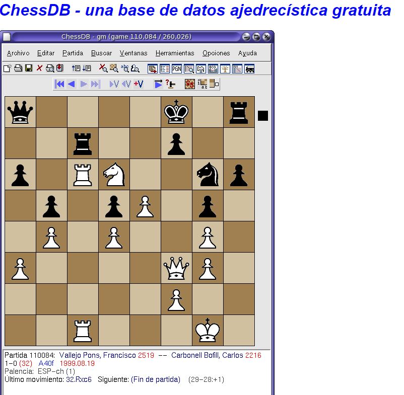 Ajedrez HOY Olds: ChessDB
