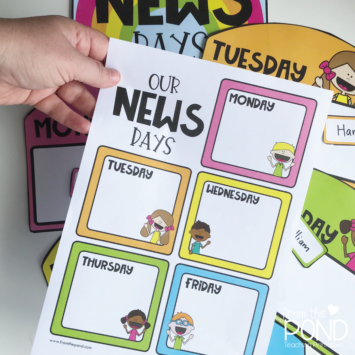 Classroom News Charts | From the Pond
