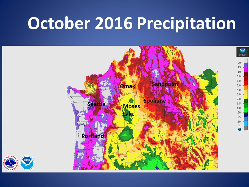Inland Northwest Weather Blog: Record Wet October! And when will it snow?