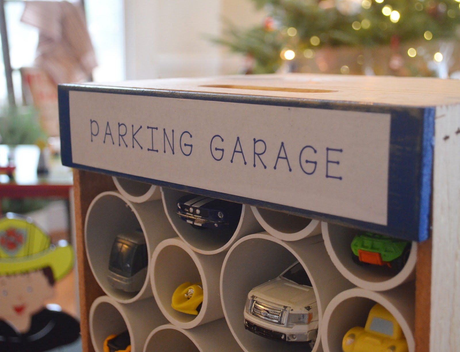 little white house blog: DIY Parking Garage