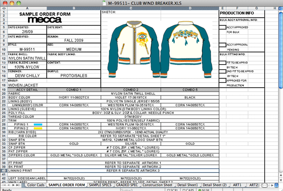 Dew's Fashion Design: TECH-PACK