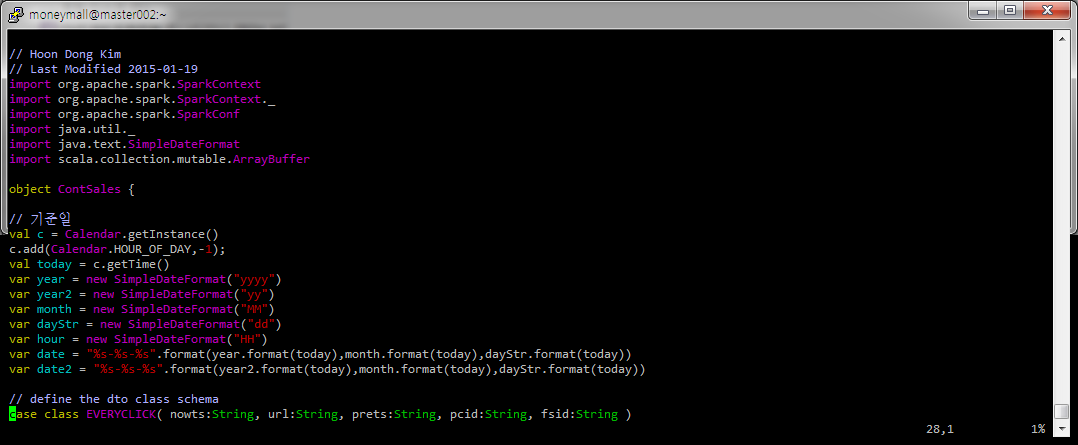 HoonDongKim's BigData & AI: Scala - vim Syntax Highlight HoonDongKim's BigData & AI: Scala - vim Syntax Highlight