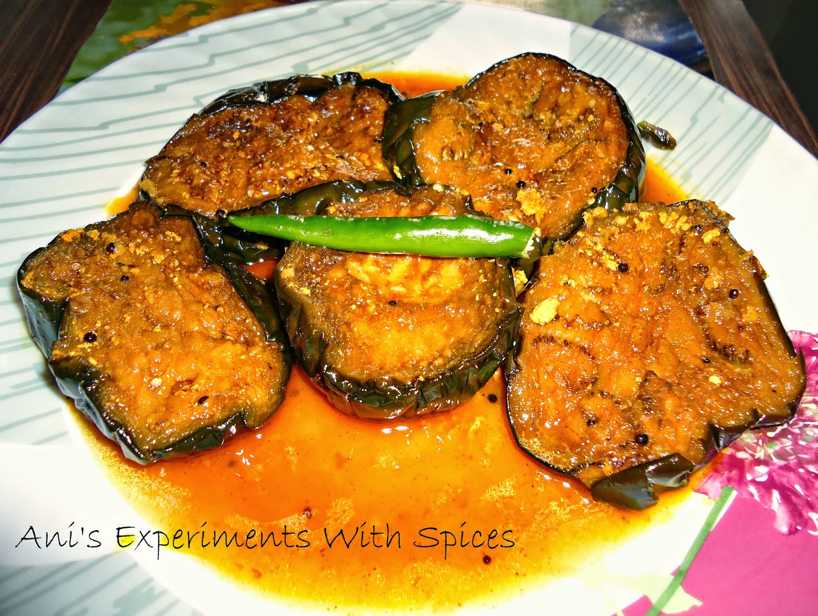 Ani's Experiments With Spices: Doi Begun ( Brinjal/Eggplant In Yogurt ...