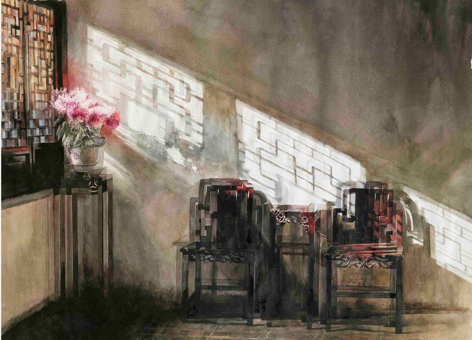 Xi GUO ~ Watercolor | Catherine La Rose ~ The Poet of Painting