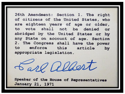 United States Constitution and Citizenship Day: 26th Amendment