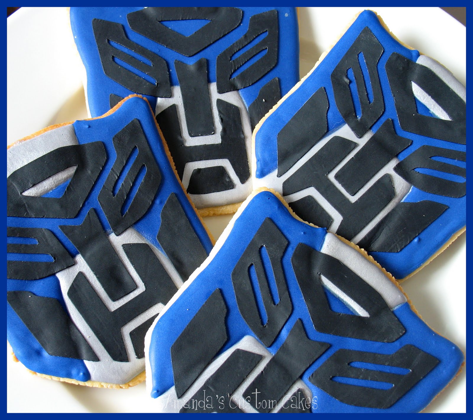 Amanda's Custom Cakes: Transformers Cookies and Cake Pops