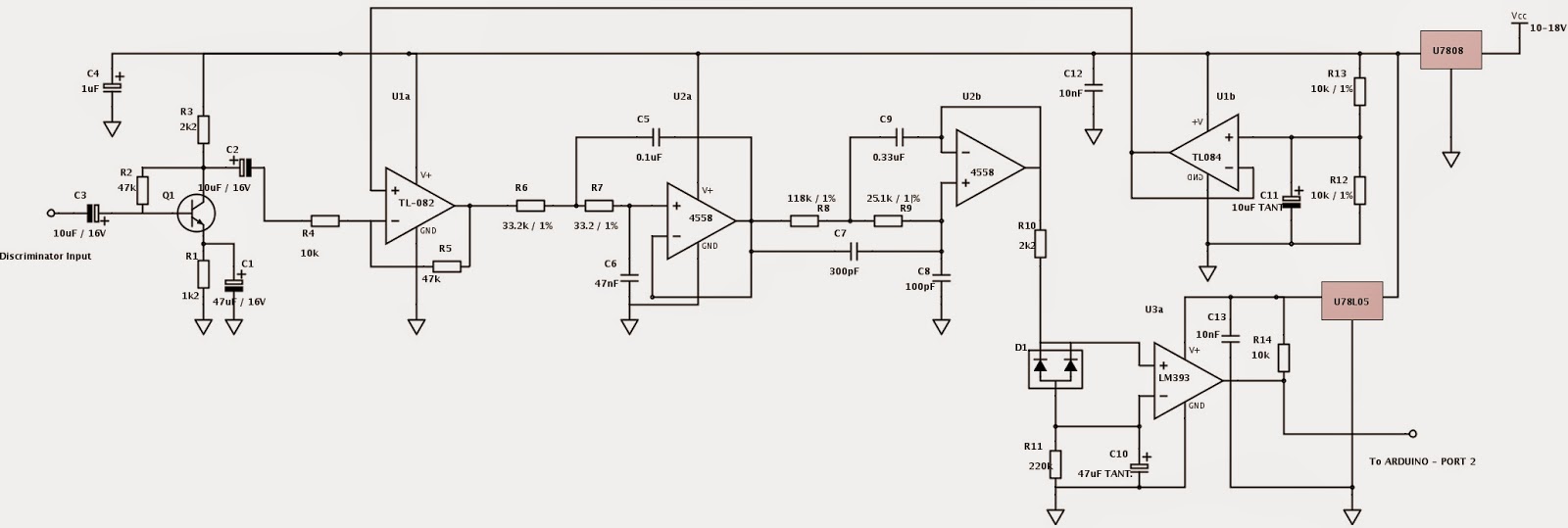 YO3HJV: CTCSS decoder with Arduino