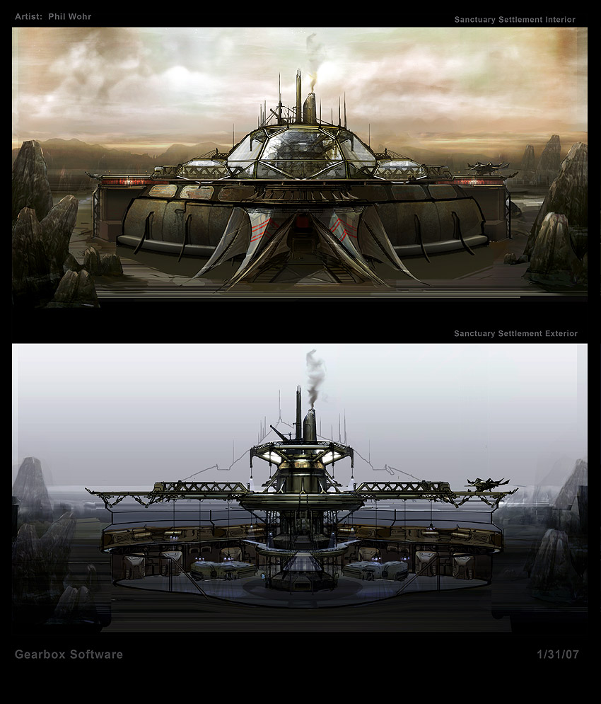 Art Of Phil Wohr: Borderlands Concept Art!