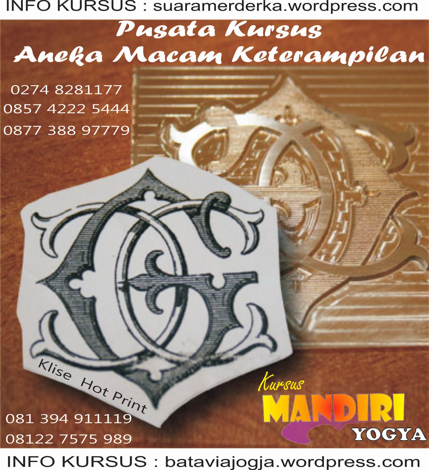 KURSUS : Spot UV, Klise hotprint, Emboss, Cetak separasi, Flocking ...