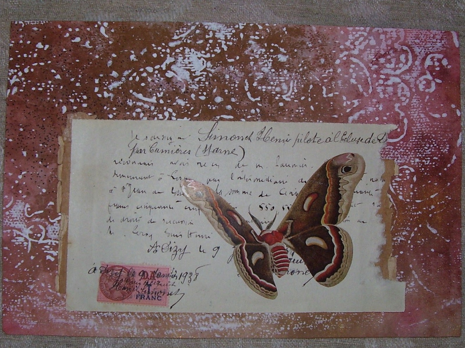 Cheryl Stevenson, Artist: ALTERING OLD DOCUMENTS
