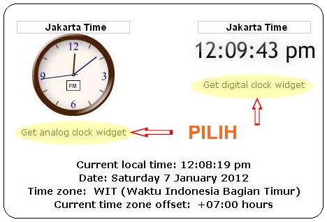 CARA MEMASANG JAM DAN TANGGAL DIGITAL PADA BLOG