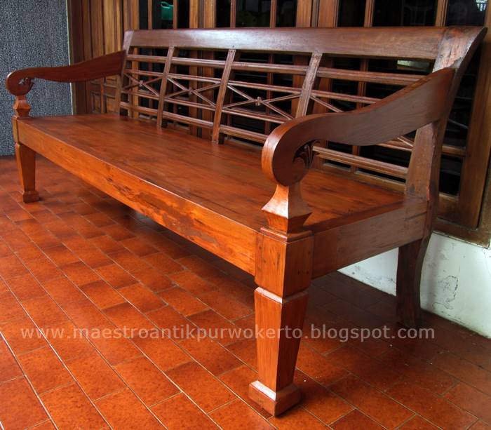 Maestro Antik Purwokerto: Risban / Bangku Jawa Antik dari Kayu Jati ...