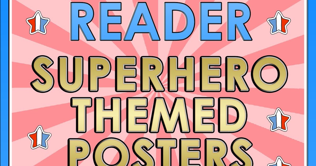 Classroom Freebies Too: Back to School - Parts of a Reader - Superhero ...