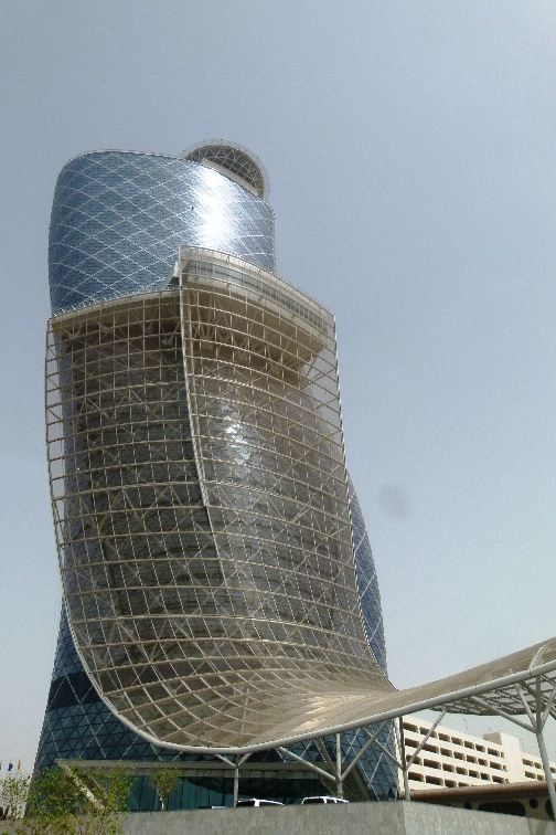 the viewing deck: Abu Dhabi's Grand Mosque and the Leaning Tower