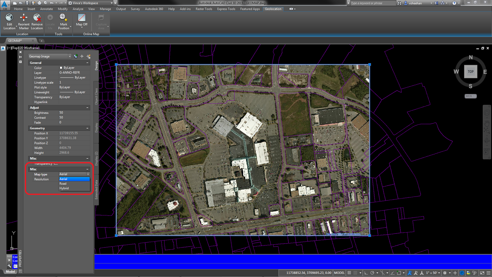 Poly In 3D: Plotting GEOMAP Aerial Imagery in Civil 3D 2015
