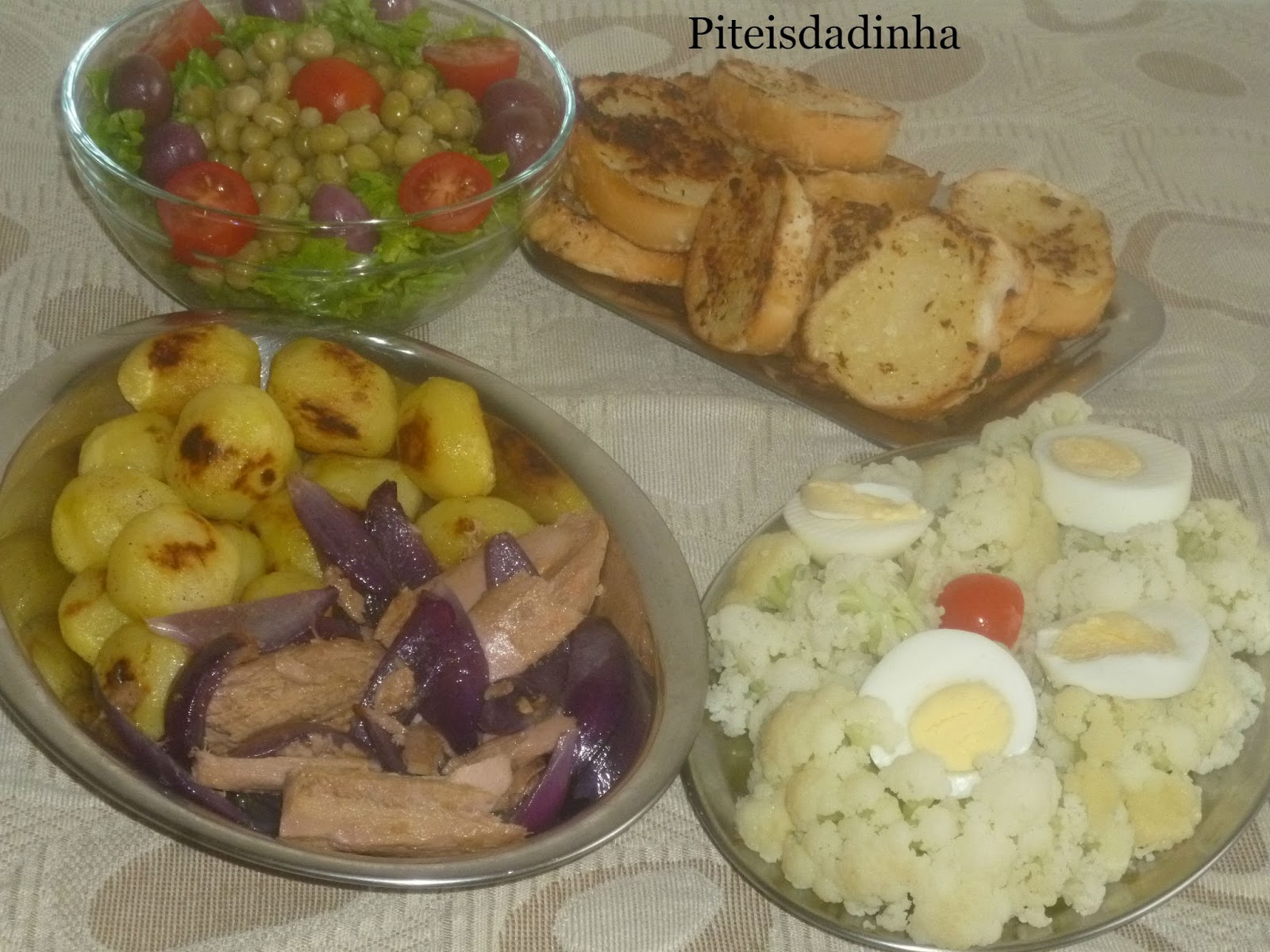 Piteisdadinha: SALADA QUENTE DE FILÉ DE ATUM com batatinhas salteadas ...