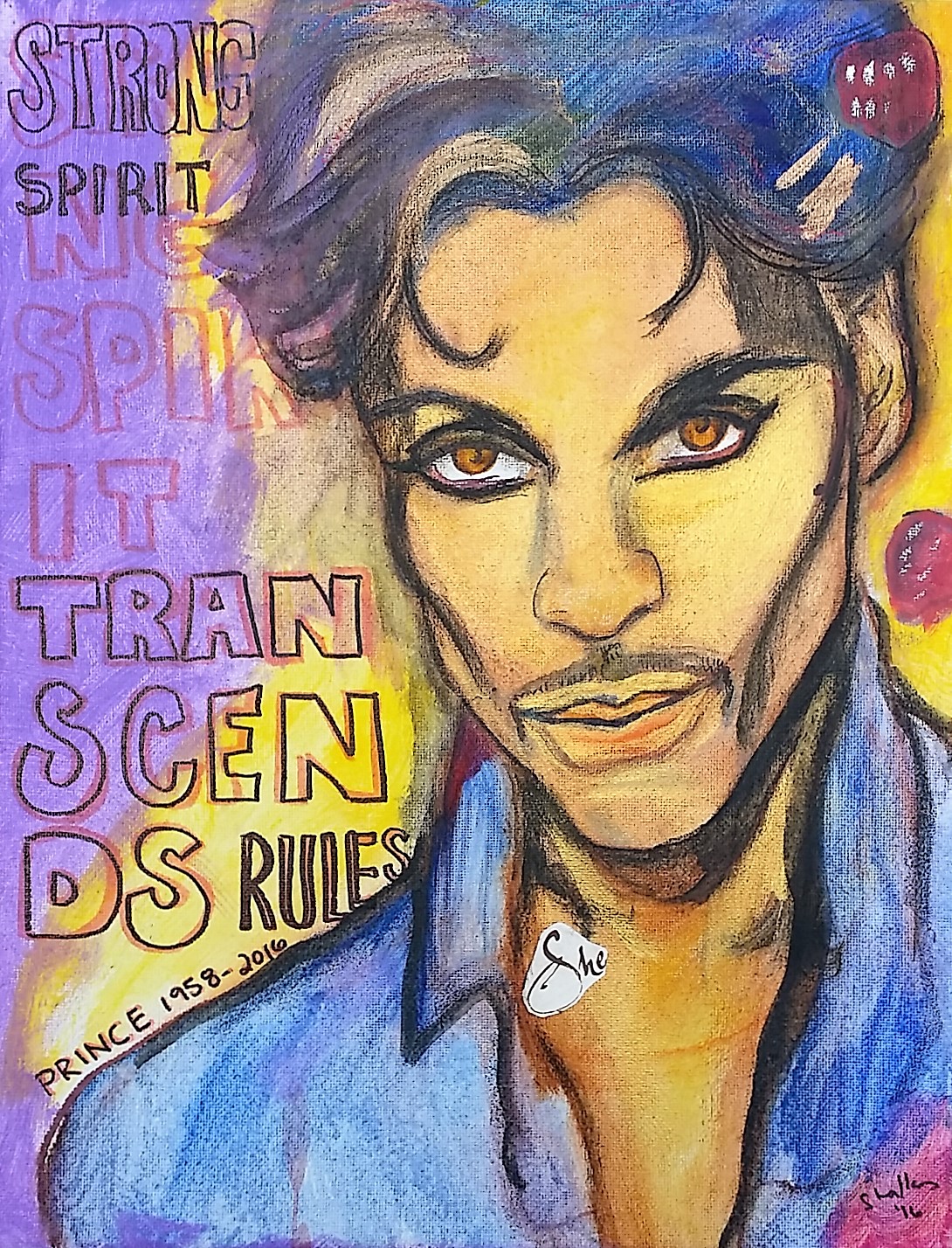 SHALLA Paintings: Shalla Art A Tribute to Prince