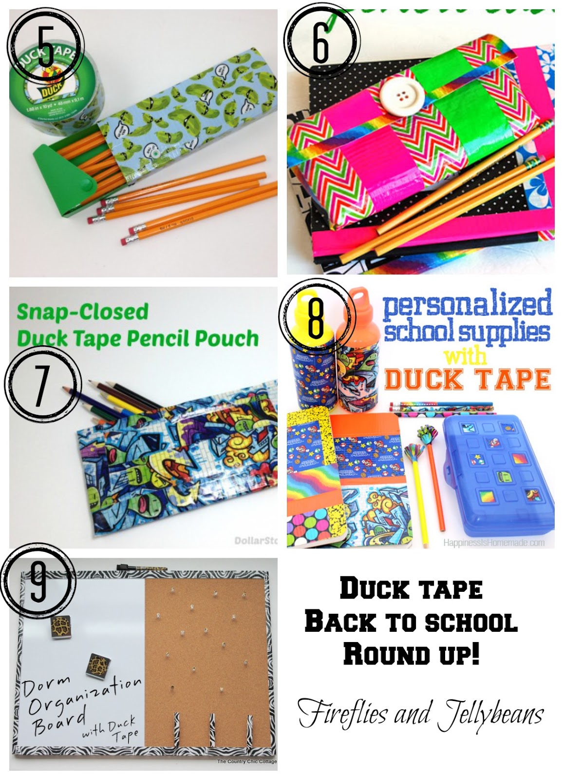 Fireflies and Jellybeans: 10+ crafts with DUCK TAPE® for back to school ...