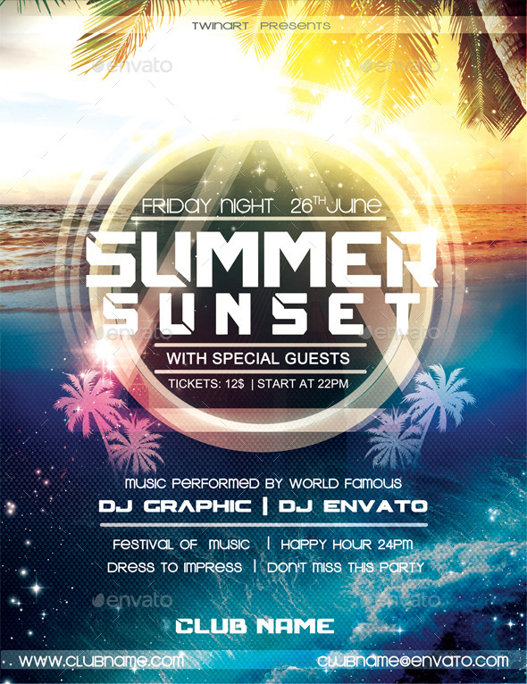 11 Amazing Summer Flyers Templates - graphicbattle