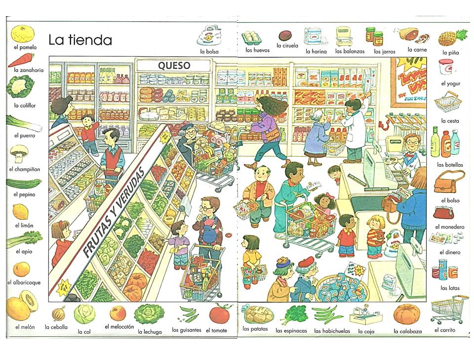 Teach Another Language to Kids (T.A.L.K.) Davis CA: Yo espio...en la tienda