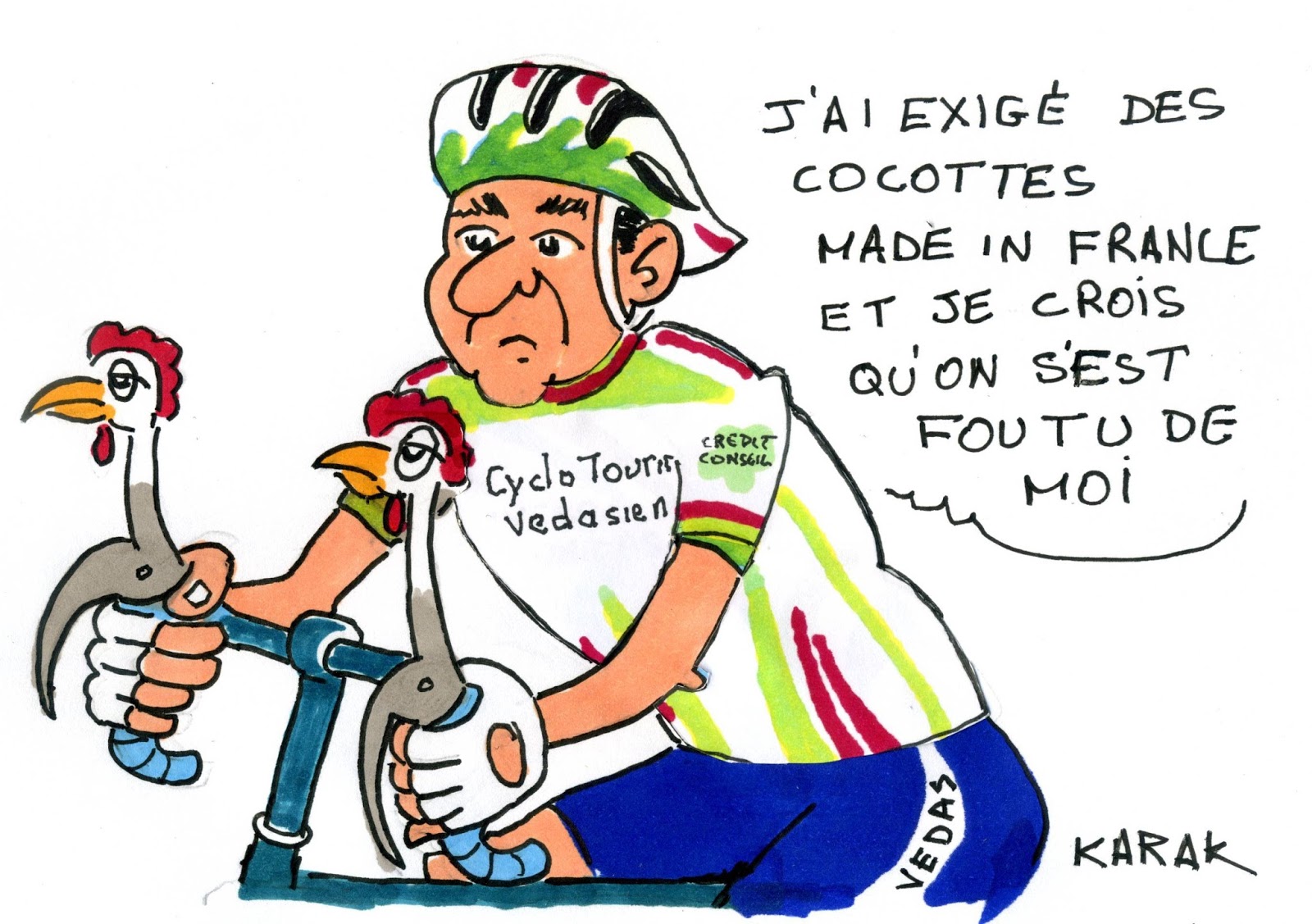 LES MEILLEURS DESSINS DE KARAK: Humour cyclo
