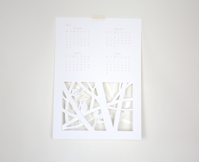 2012 calendar | Woodland Papercuts