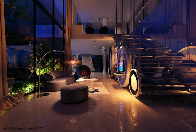 Wohnen Modern mit Naturtönen - Modernes Haus Design