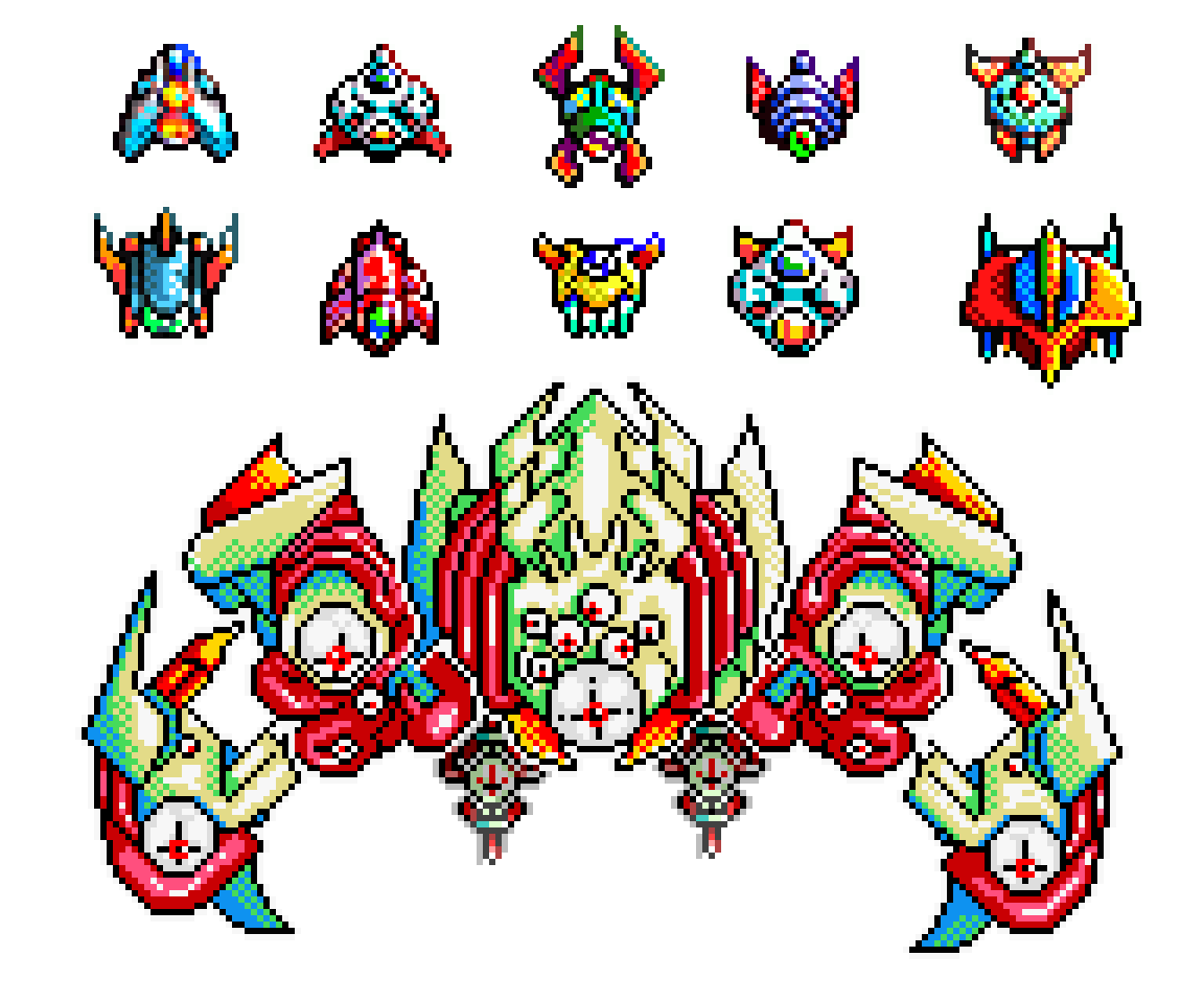 The Artcade: Shmup Sprites from years ago