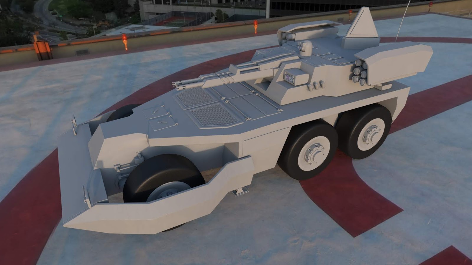 Futuristic SPAAG concept