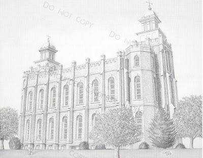 A Pocket full of LDS prints: Temple Drawings