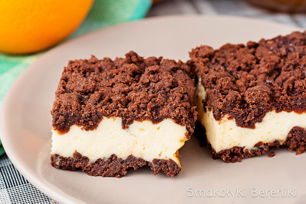 Sernik królewski, czyli sernik z kakaową kruszonką | Smakołyki Bereniki