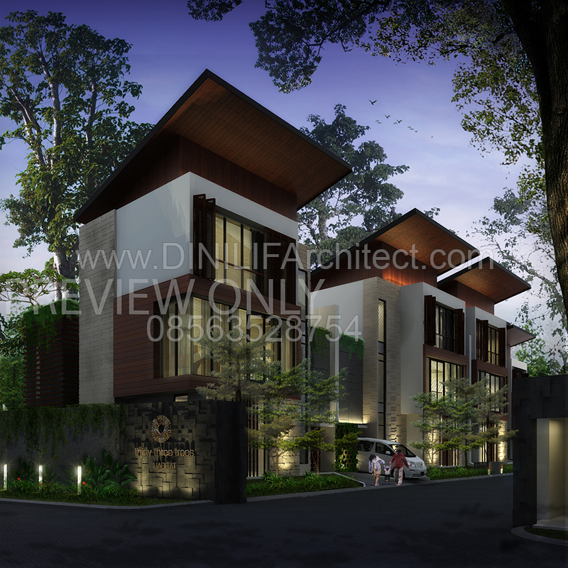 DINILIFA ARCHITECT: 3D Visual Render/ 3D Art Impression TownHouse - Jakarta