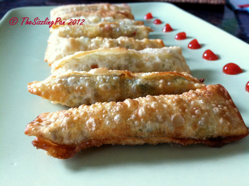 The Sizzling Pan: "Appetizers"- Veggie Flutes