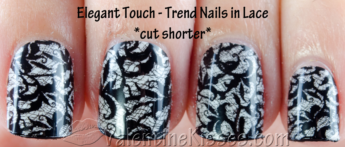 Valentine Kisses: Elegant Touch Trend Nails in Lace - pics, review
