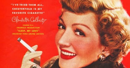 A TRIP DOWN MEMORY LANE: CELEBRITY ADS: CLAUDETTE COLBERT