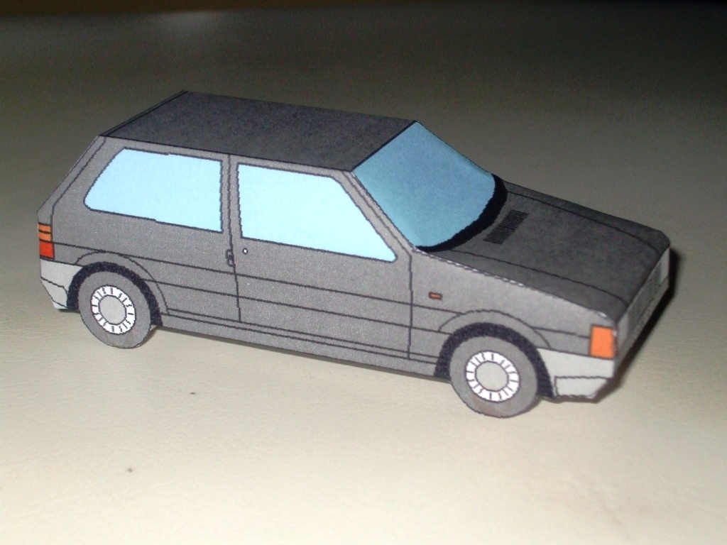 SP. Papel Modelismo: PaperCraft - Fiat Uno