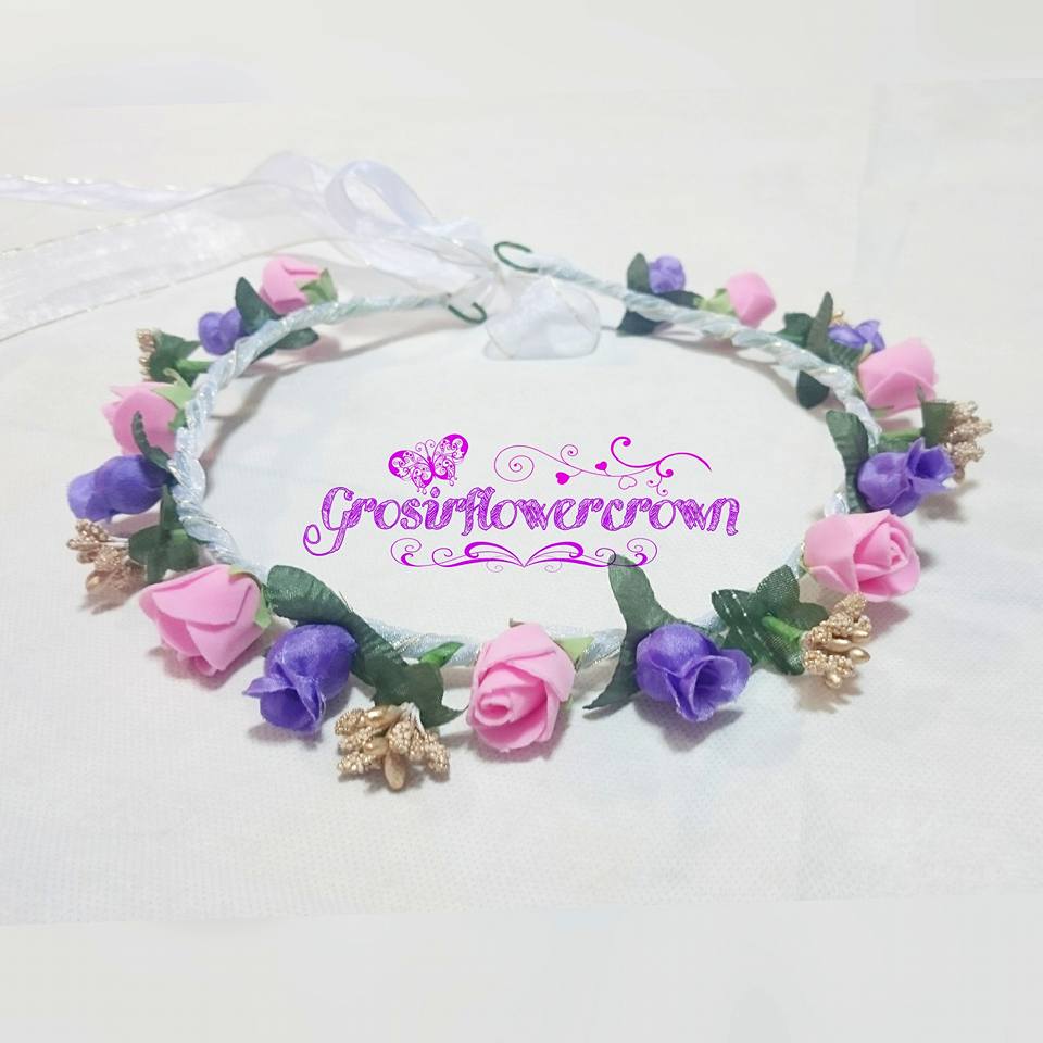 Jual Flower Crown Mahkota Bunga Bridal shower Wedding Premium Handmade ...