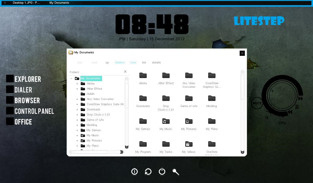 Multimedia: 4. Tutorial Desktop Modding : Litestep