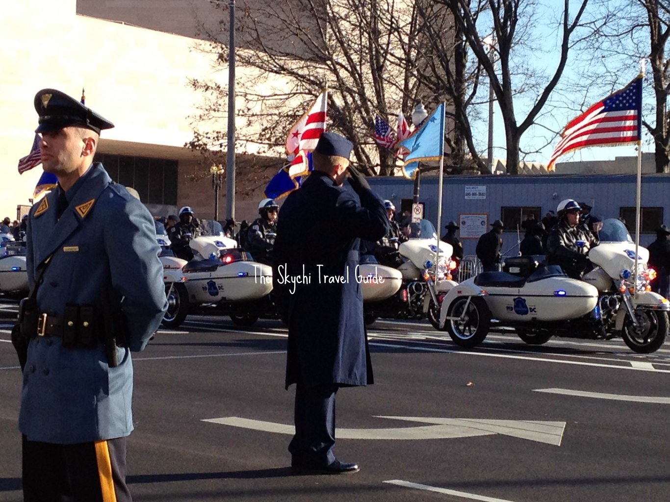 Police Motorcycle Procession