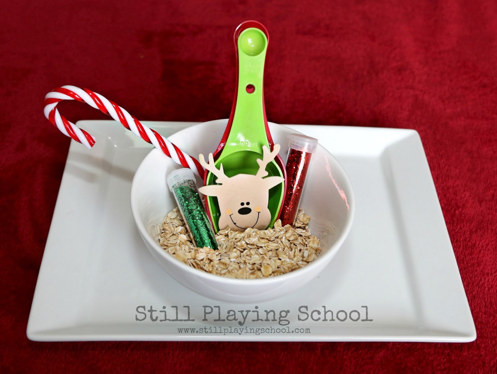 Reindeer Food Writing Tray | Still Playing School