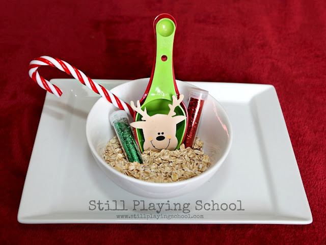 Reindeer Food Writing Tray | Still Playing School