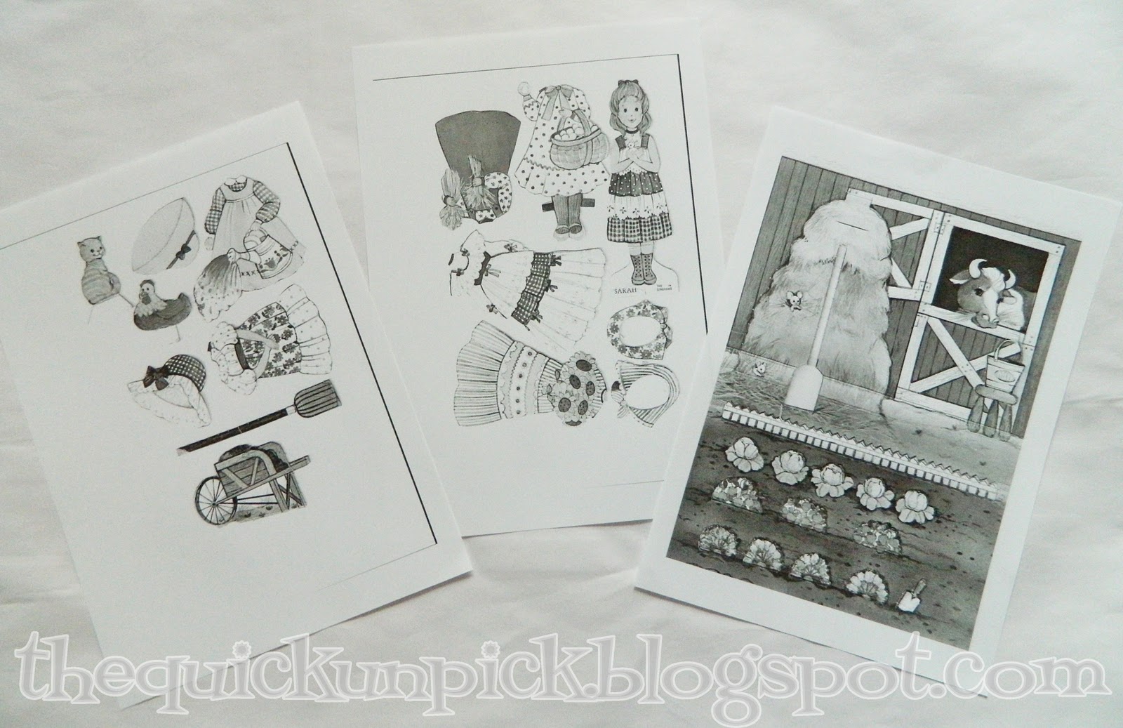 The Quick Unpick: Tutorial: Turn your vintage paper dolls into durable ...