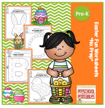 Easter Fun Worksheets ~ Preschool Printables