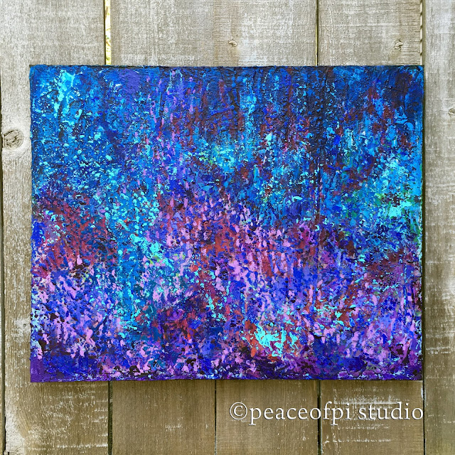 peaceofpi studio: Creating Layers of Colour in Abstract Painting