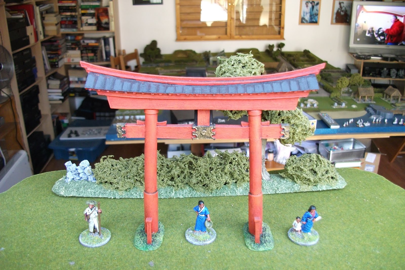 The Angry Lurker: 28mm Samurai Period Painted Japanese Shrine Torii Arch.