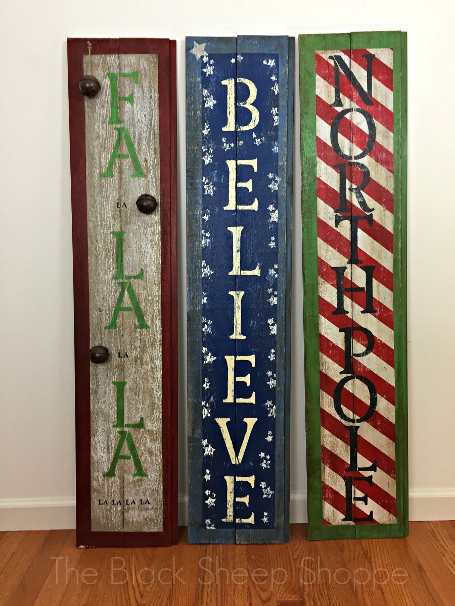 Tutorial: DIY Holiday Barn Wood Signs