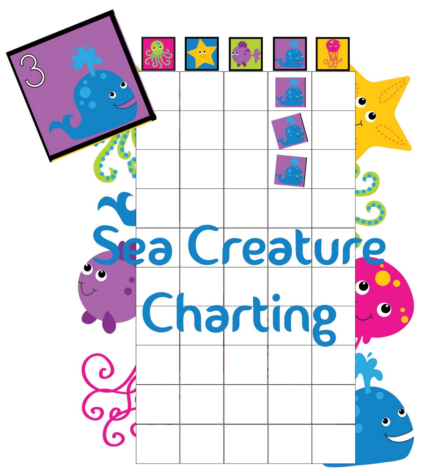 Little Piles Everywhere: Sea Creature Charting
